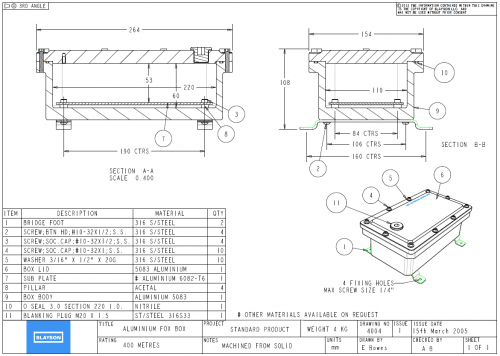 SUBSEA Aluminum Fox Box - SLAYSON