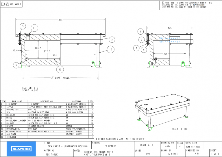 SUBSEA Sea Chest - SLAYSON