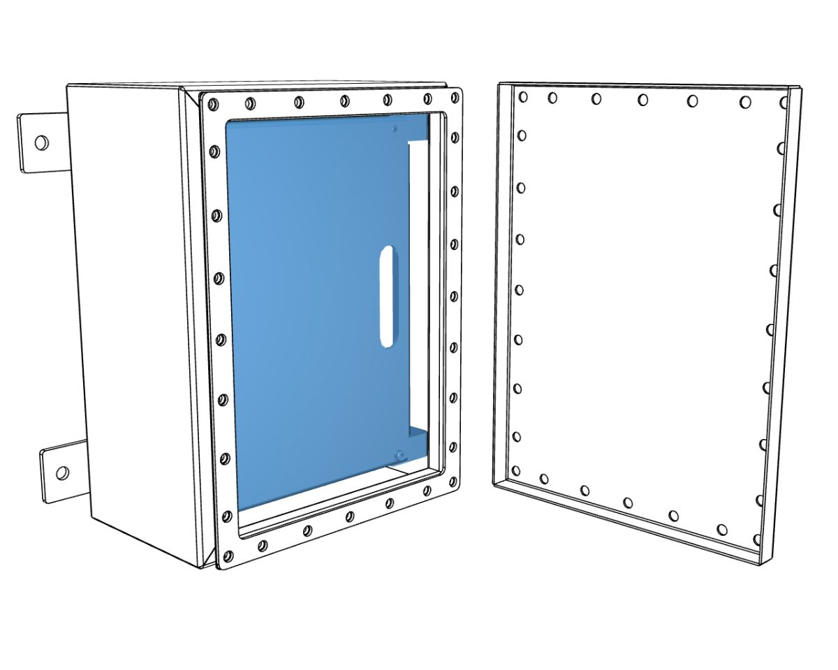Swing Out Panel for NEMA 6P/IP68 Enclosures | SLAYSON